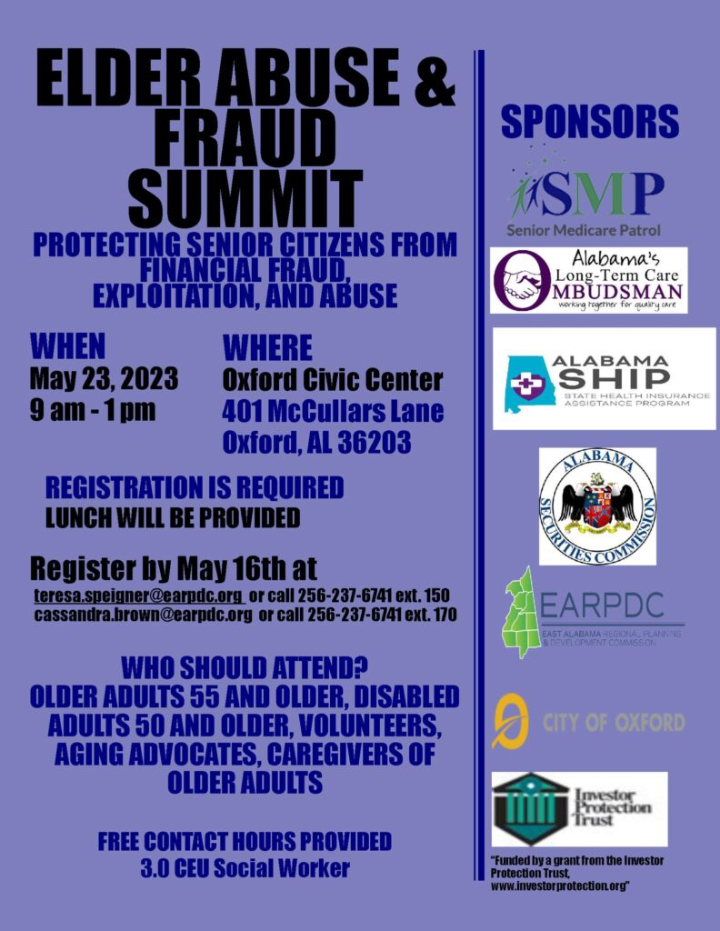Elder Abuse & Fraud Summit - East AL Aging
