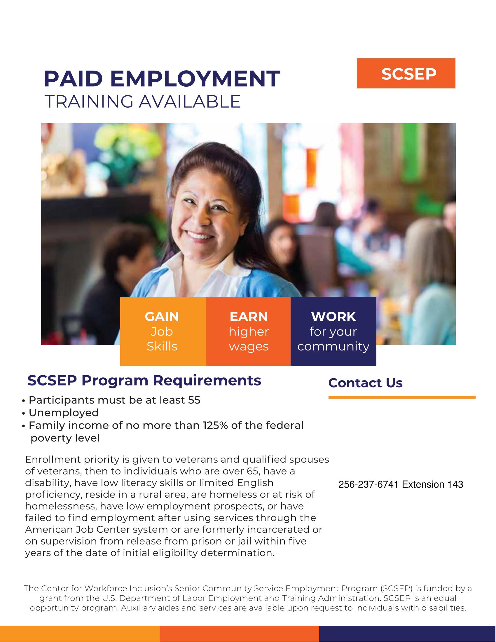 Senior Community Service Employment Program - East AL Aging